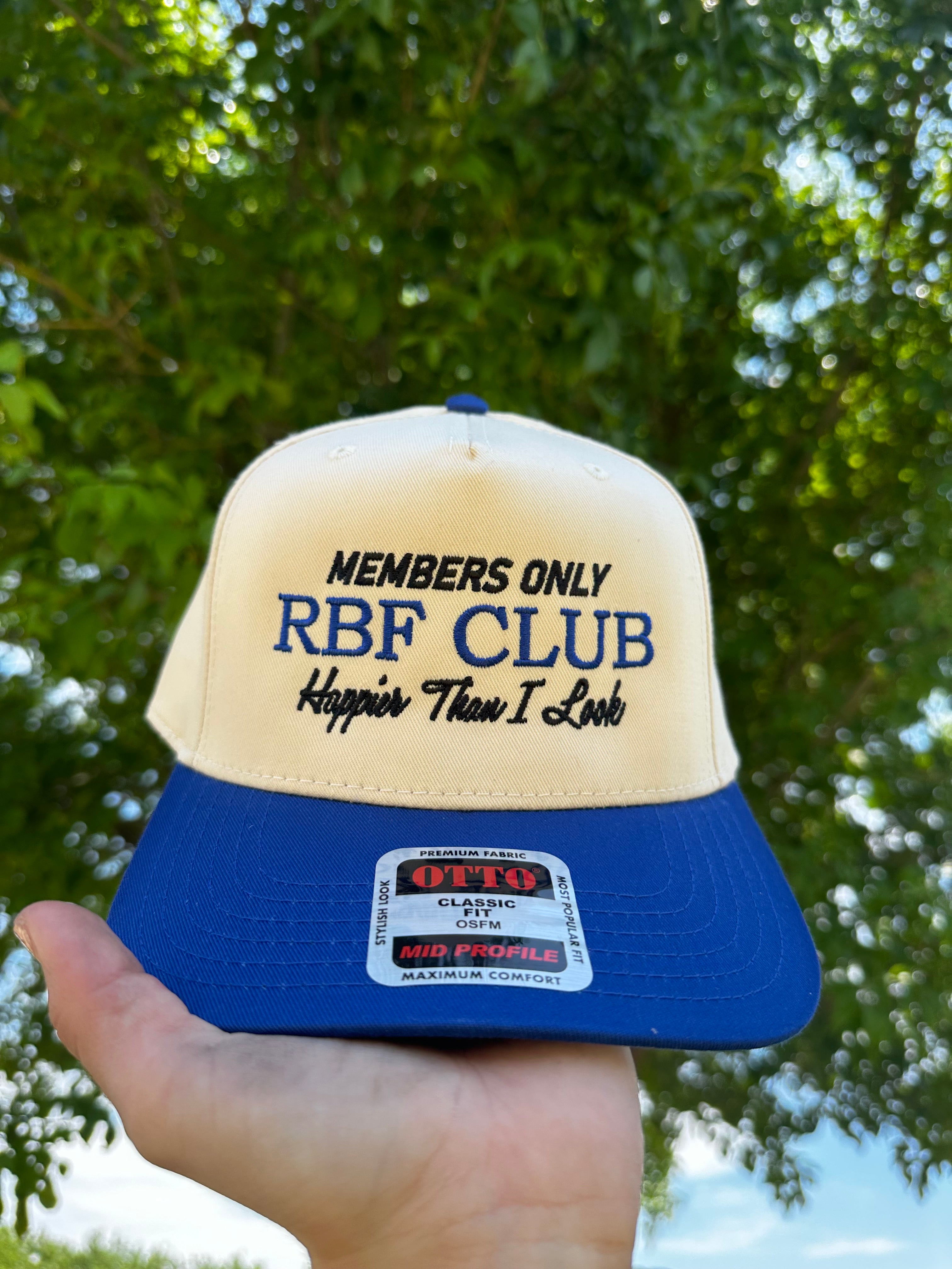 RBF club embroidered hat – Burnt By Bray LLC